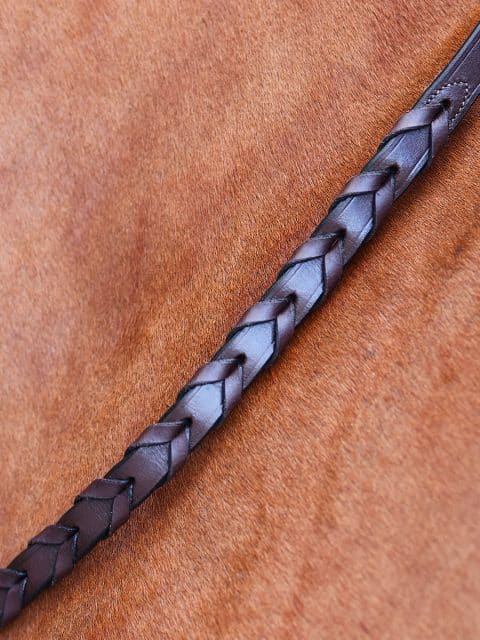 Braided Leather Hunter Reins | Arion Sellier
